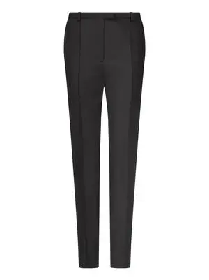 Loulou De Saison Pleat-detail Straight Trousers - Black