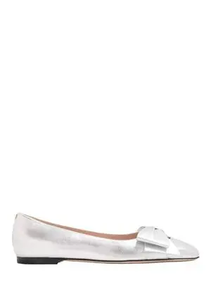 Valentino Garavani Bow-detailing Ballet Flats - Silver