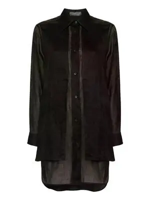 Lorena Antoniazzi Layered Ramie Shirt - Black