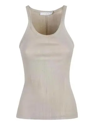 IRO PARIS Ribbed Tank Top - Neutrals
