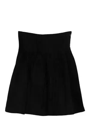 CFCL Ribbed A-line Mini Skirt - Black