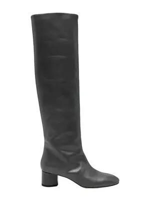 AeydĒ Block-heel Knee-high Boots - Grey