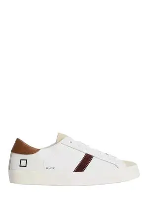 D.a.t.e. Leather Striped Sneakers - Neutrals