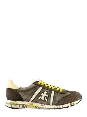 Premiata Lucy Leather-stripe Sneakers - Brown