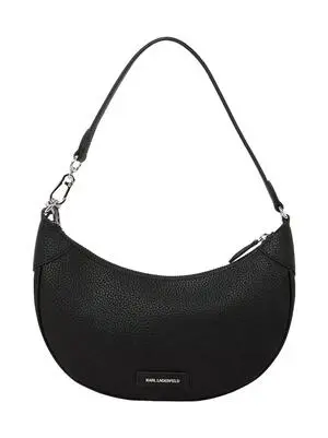 Karl Lagerfeld Half-moon Shoulder Bag - Black