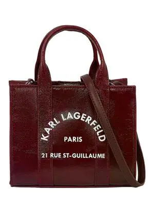 Karl Lagerfeld Mini Rue St-guillaume Tote Bag - Red
