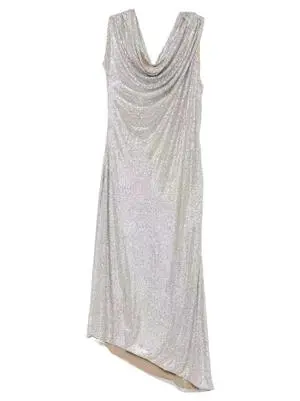 Giuseppe Di Morabito Cowl-neck Chainmail Dress - Silver