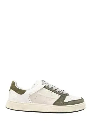 Premiata Leather Panelled Sneakers - Neutrals