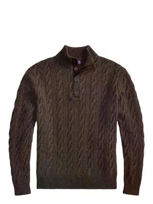 Ralph Lauren Purple Label Cable-knit Sweater - Brown