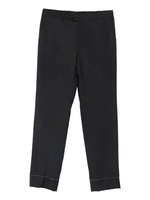 Brioni Button-fastening Cuffed Trousers - Blue