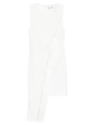 Elisabetta Franchi Asymmetric Party Dress - White
