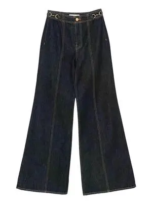Ulla Johnson Trimmed Jeans - Blue