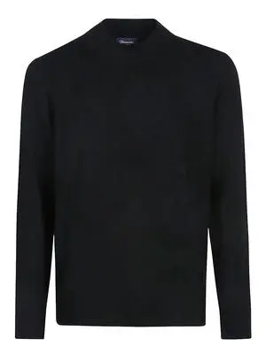 DRUMOHR Mock-neck Wool Sweater - Black