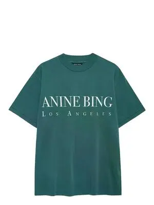ANINE BING Logo-print T-shirt - Green