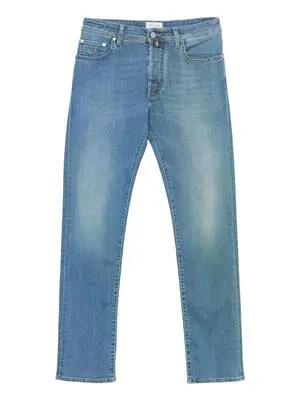 Jacob Cohen Stretch-cotton Straight-leg Jeans - Blue