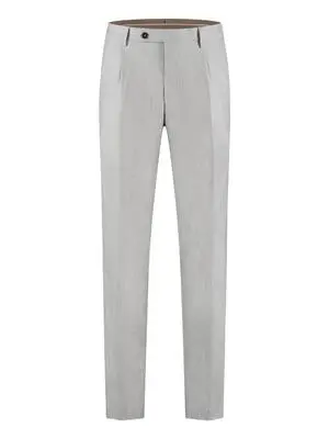BERWICH Pleated Wool Straight-leg Trousers - Neutrals