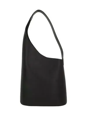 AESTHER EKME Grained Leather Shoulder Bag - Black