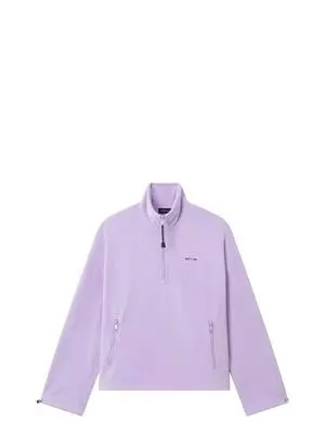 TOUT A COUP Half-zip Fleece Sweatshirt - Purple