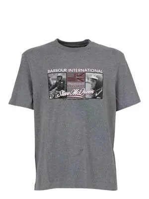 Barbour Graphic-print T-shirt - Grey