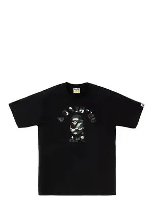 A BATHING APE Camo-logo T-shirt - Black