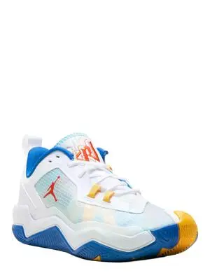 JORDAN One Take 4 Lagoon Pulse Sneakers - White