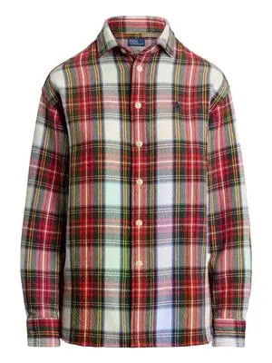 Polo Ralph Lauren Plaid Long-sleeve Shirt - Red