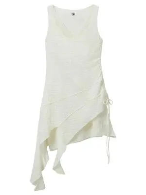 B+AB Asymmetric Layered Dress - White