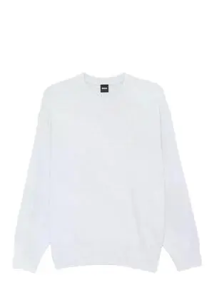 BOSS Crew-neck Wool Sweater - White