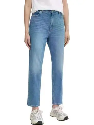 BOSS High-waisted Straight Jeans - Blue