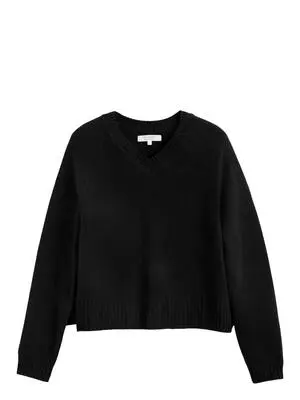 Chinti & Parker Cashmere V-neck Sweater - Black