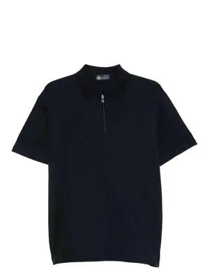 Paul & Shark Zip-neck Polo Shirt - Blue