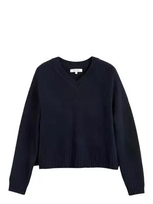 Chinti & Parker Cashmere V-neck Sweater - Blue