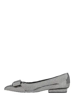 FERRAGAMO Bow-detail Ballet Flats - Black