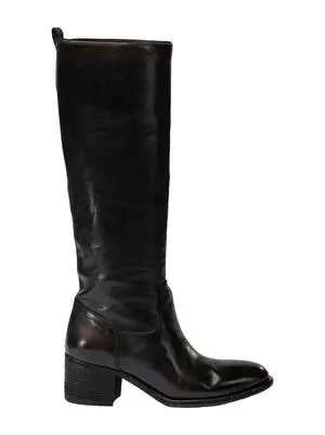 Officine Creative 55mm Denner 116 Leather Boots - Black