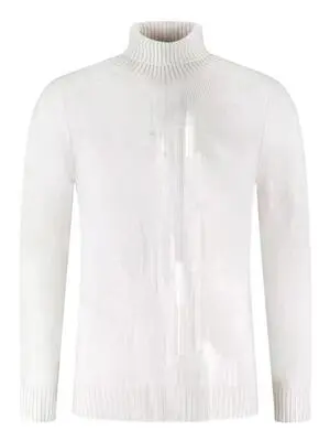 GRAN SASSO Turtleneck Ribbed Sweater - White