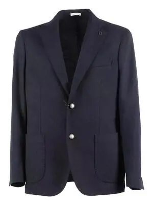BRERA Single-breasted Blazer - Blue