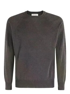 KANGRA Raglan-Sleeve Crew-Neck Sweater Brown