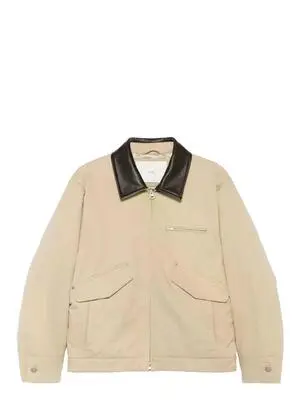 DUNST Zip-up Bomber Jacket - Neutrals