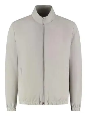 Marco Pescarolo High-neck Zip-front Jacket - Grey