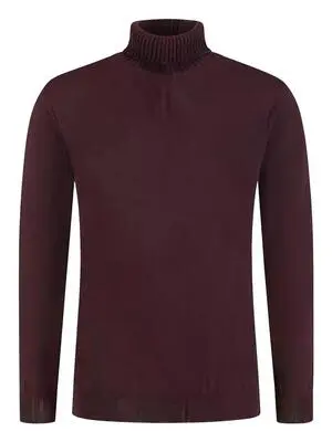 DORIANI Turtleneck Sweater - Red