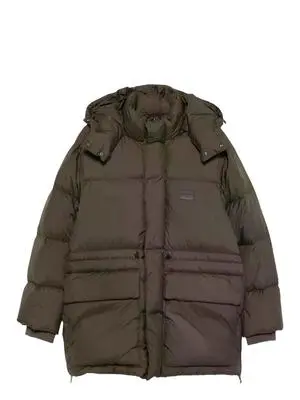Emporio Armani Detachable-hood Padded Jacket - Green