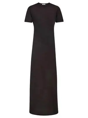 FERRAGAMO Rolled-neckline Maxi Dress - Brown