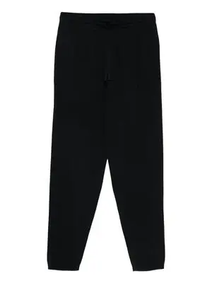 Emporio Armani Drawstring Straight-leg Trousers - Blue