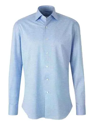 FRAY Houndstooth Shirt - Blue