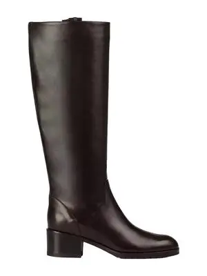 DOUCAL'S Block-heel Leather Boots - Brown