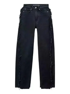 Alexander Wang Frayed-seams Denim Jeans - Black
