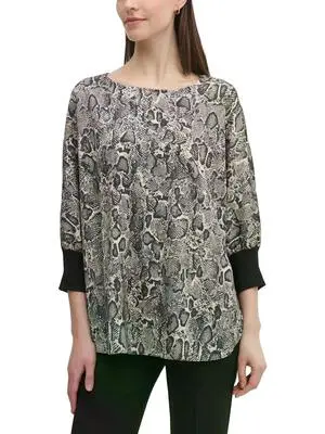 JOOP! Snakeskin-print Blouse - Brown