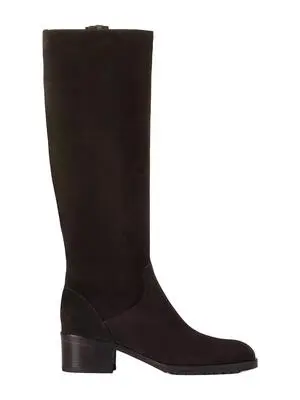 DOUCAL'S Block-heel Suede Boots - Brown