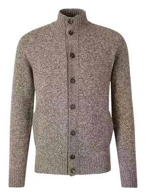 ZANONE Long-sleeve Wool Cardigan - Brown