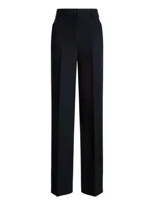 Bally Straight-leg Wool Trousers - Blue